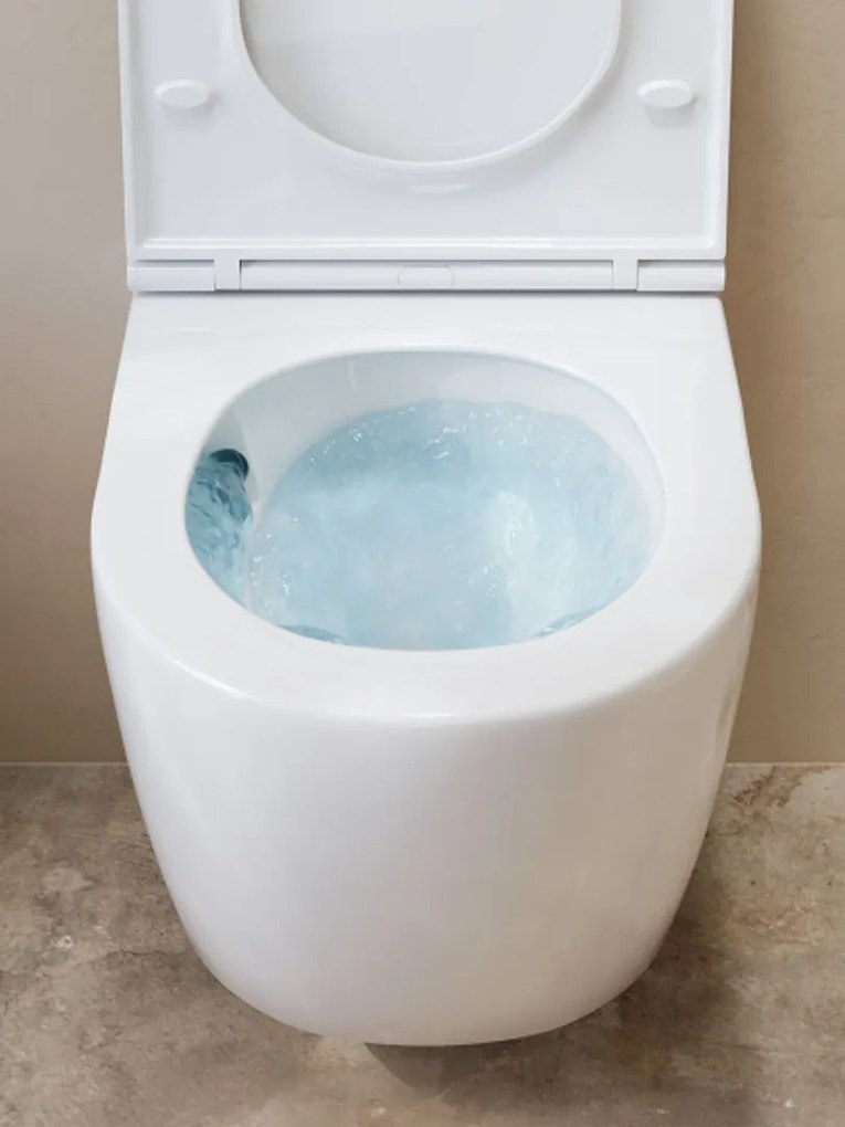 UPTrend Závěsný WC komplet bez příruby CANEO VORTEX TR2196DF včetně Soft-Close sedátka, bílá lesk
