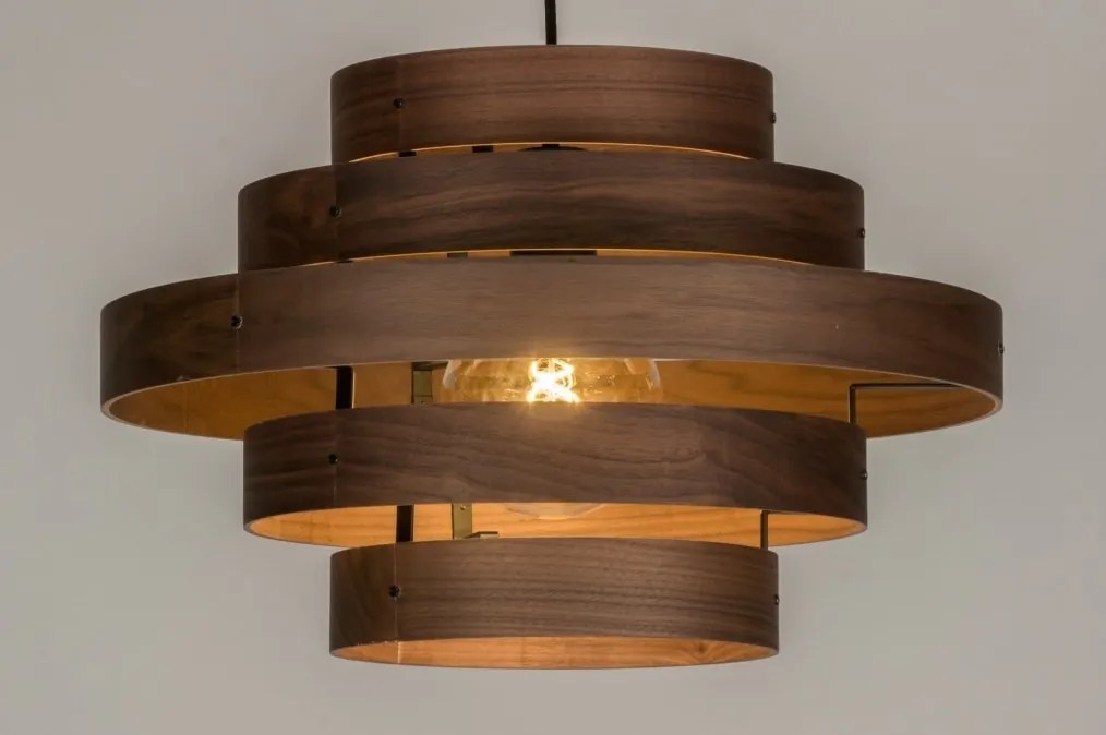 Závěsné designové svítidlo do obývacího pokoje Wood Madeira