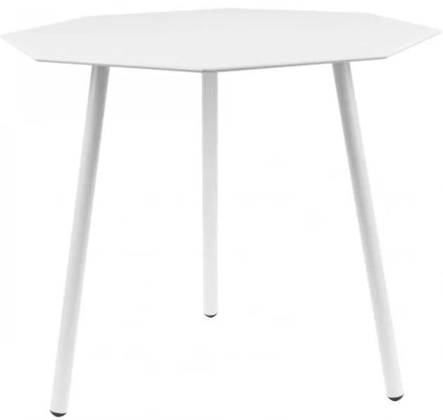 Time for home Odkládací stolek Octagon, bílá, 45x40 cm