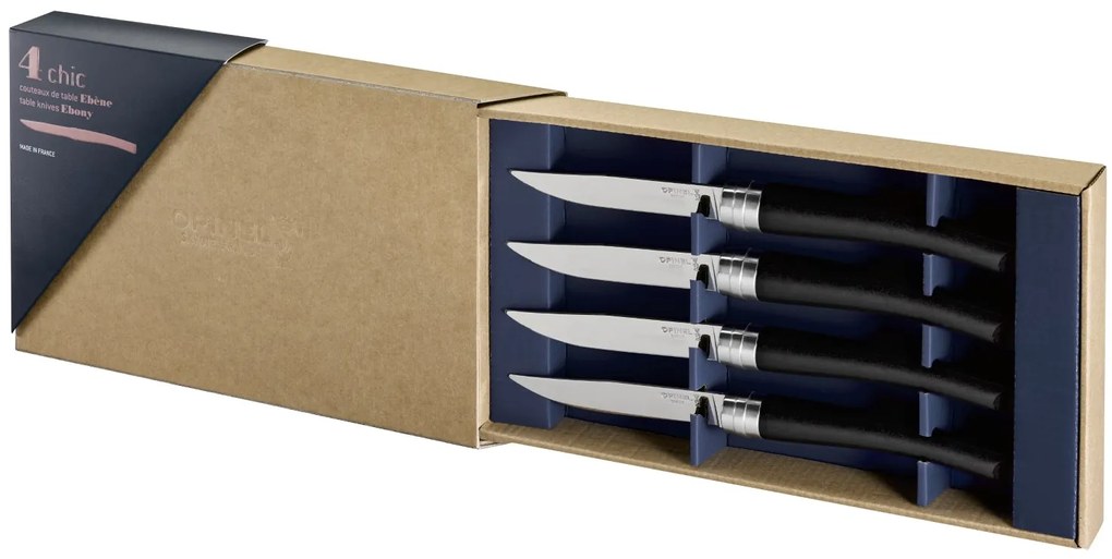 Opinel Opinel nůž steakový set 4ks eben - 2022 002480