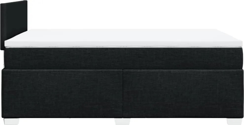 Box spring postel s matrací černá 120x200 cm textil 3285850