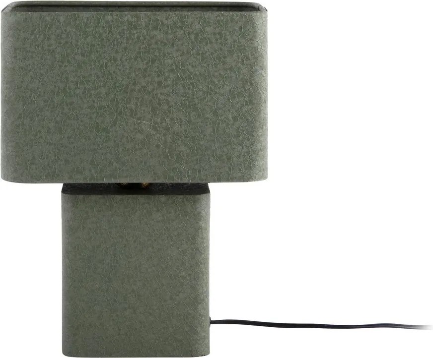 Zelená kovová stolní lampa (výška 33 cm) Boaz Recto – Leitmotiv
