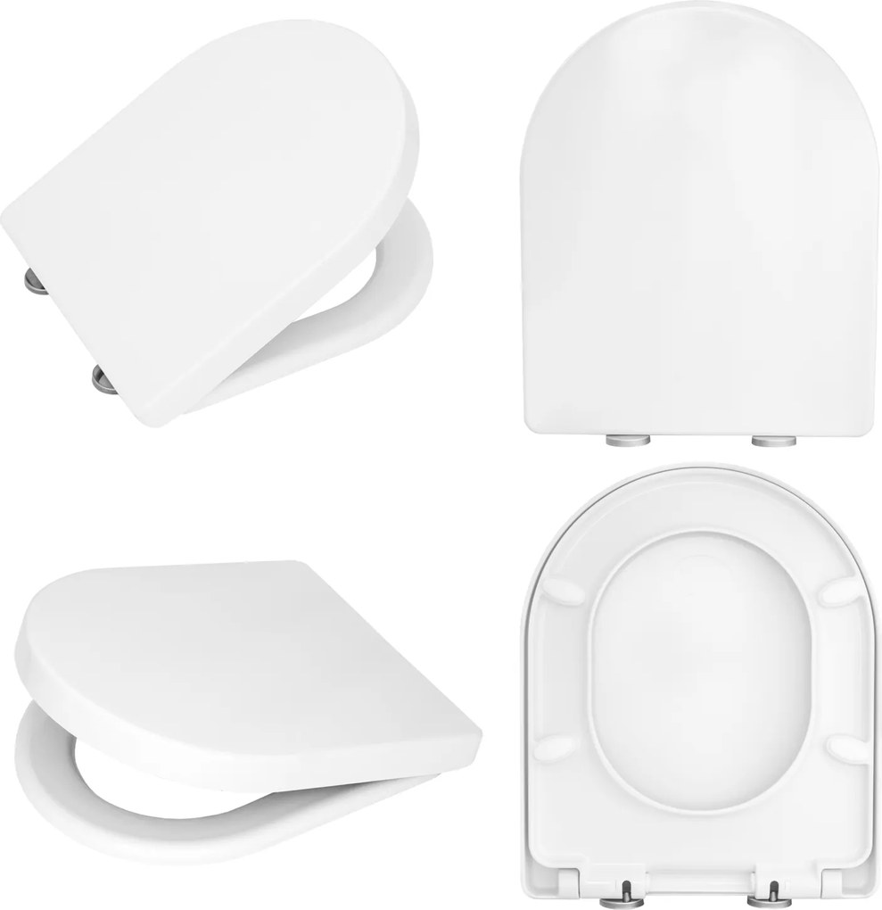 Gamma Sewilla D4, WC sedátko 420x345mm, SoftClose, bílá lesklá, GMA-D4