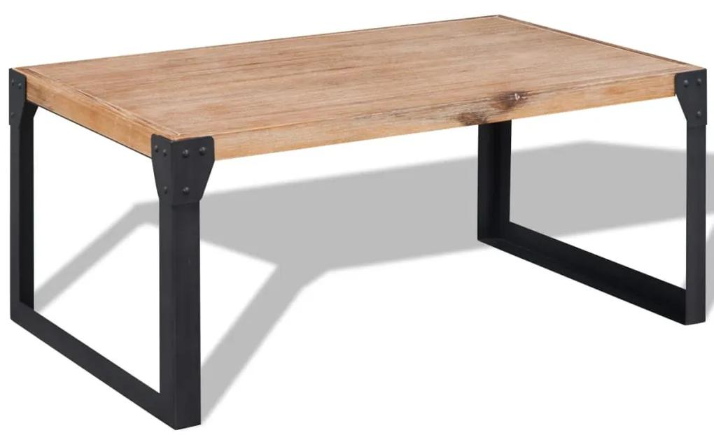 Konferenční stolek, masivní akáciové dřevo 100x60x45 cm,  243914