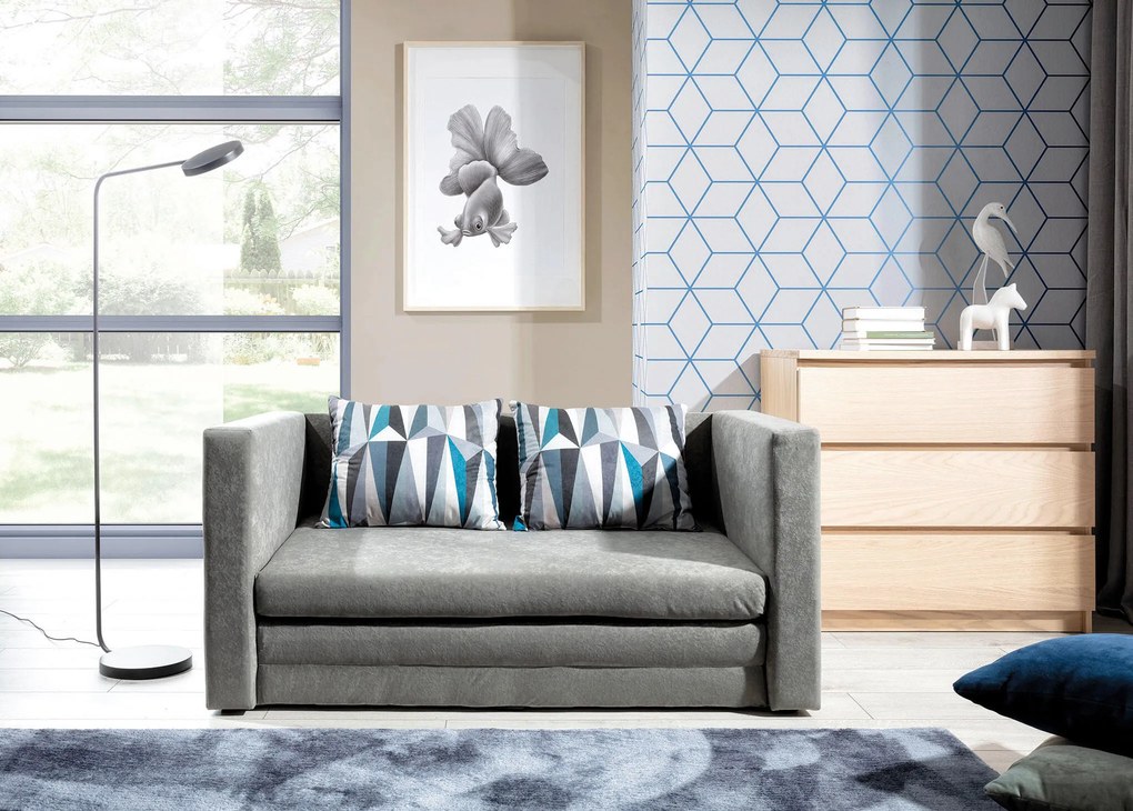 XXXLutz ROZKLÁDACÍ POHOVKA, textil, modrošedá MID.YOU - Rozkládací pohovky - 00000L003601