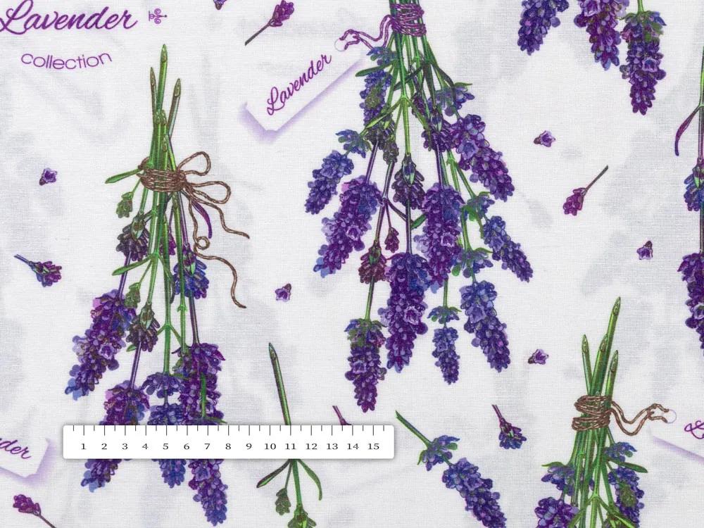Biante Dekorační čtvercový ubrus PML-084 Lavender 130x130 cm