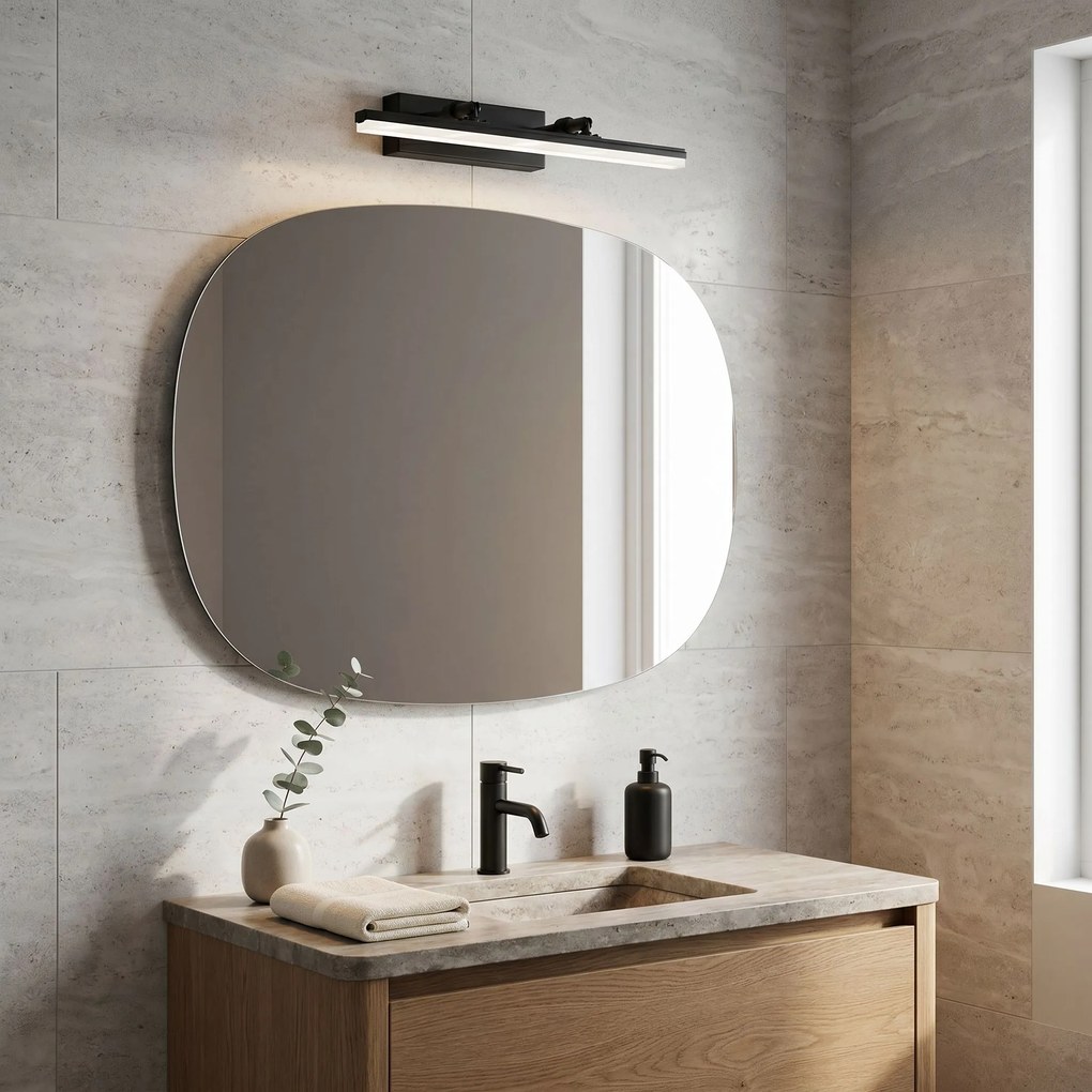 Toolight Rea, Koupelnové nástěnné LED svítidlo APP1878-1W 40cm BLACK, OSW-66033