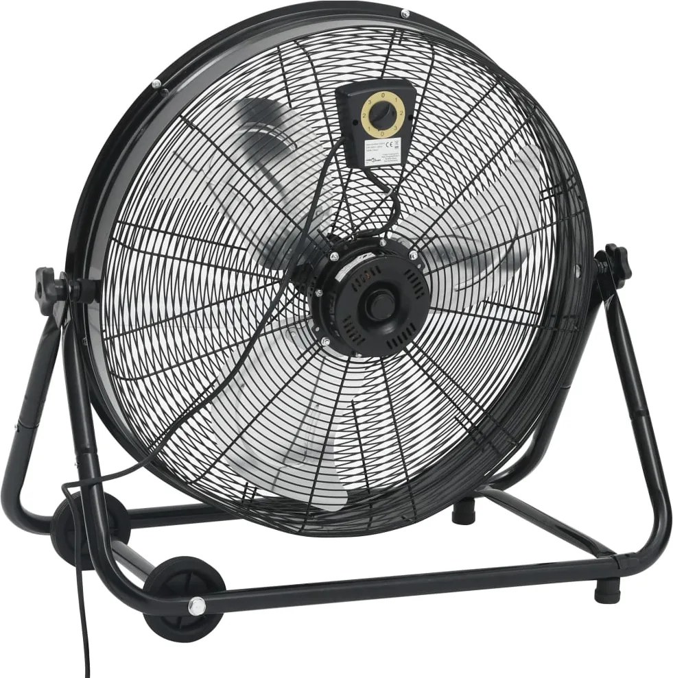 vidaXL Průmyslový bubnový ventilátor 60 cm 172,5 W černý