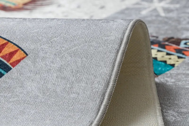 Dywany Łuszczów, Dětský kusový koberec Bambino 2160 Indian grey, 120x170, vícebarevná, dětský pokoj