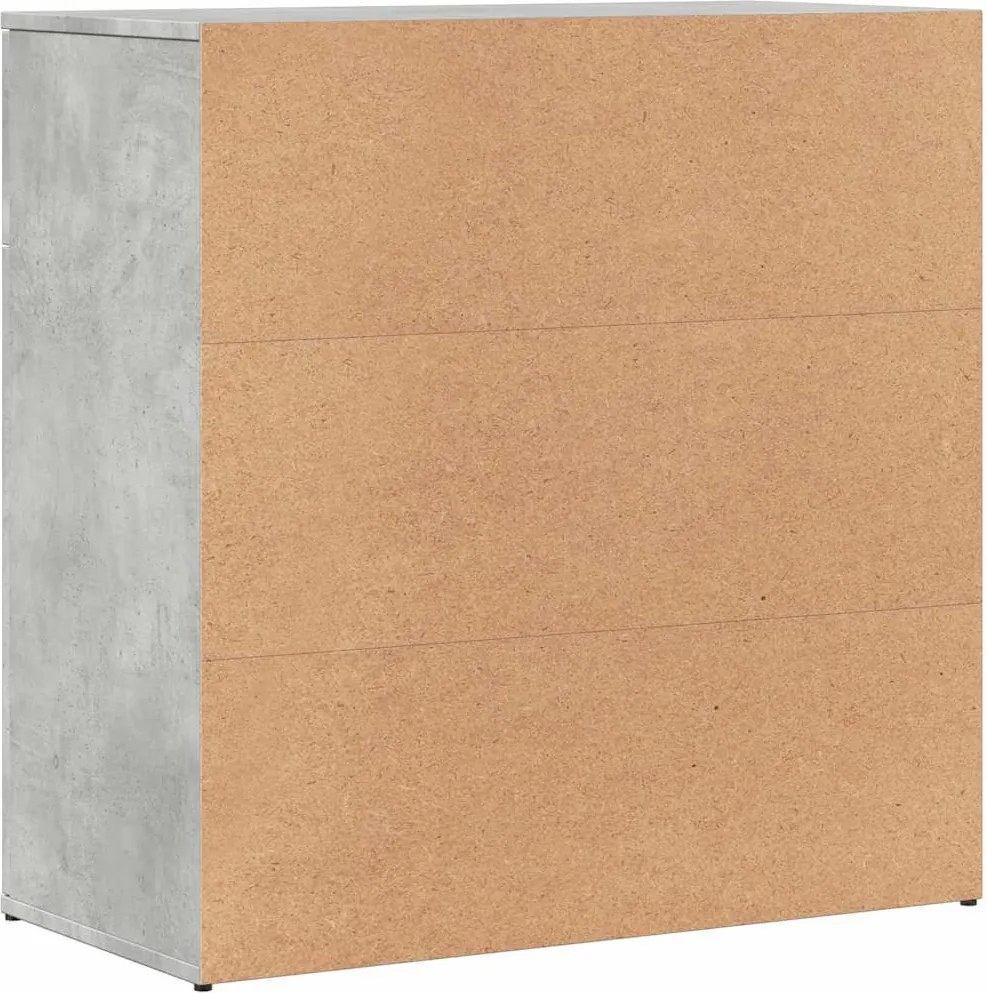 Příborníky 2 ks betonově šedé 79 x 38 x 80 cm kompozitní dřevo 3276619