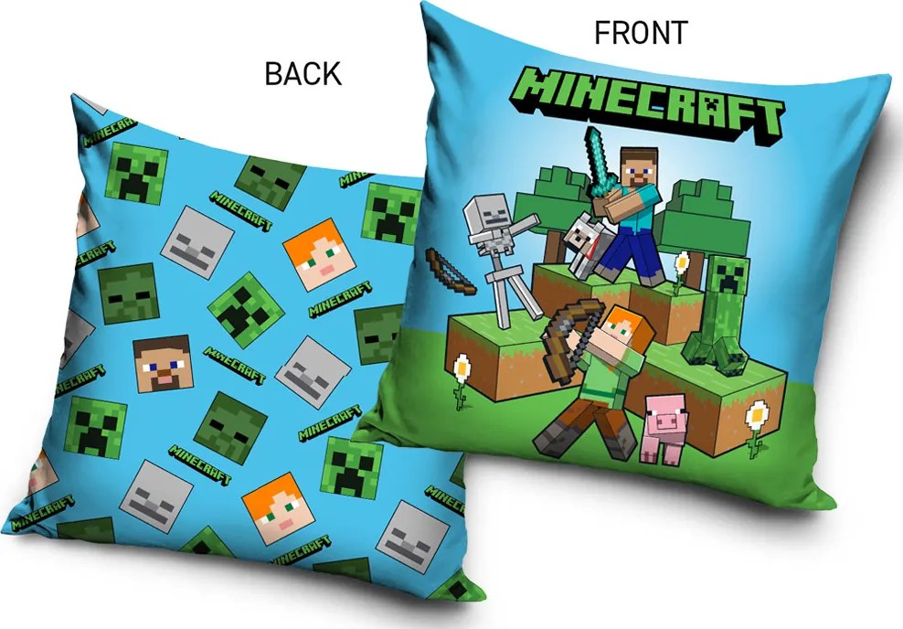 Velurový polštář Minecraft Adventure