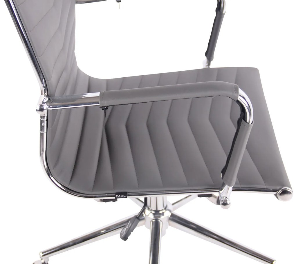 Kancelářská židle Clapgate - umělá kůže | šedá