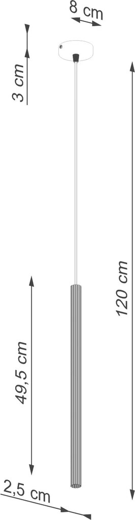 Sollux Lighting Závěsné svítidlo ARCHE 1 taupe