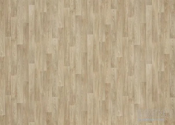 Breno PVC ECOTEX Nimes 532 – světlé dřevo, šíře 200 cm