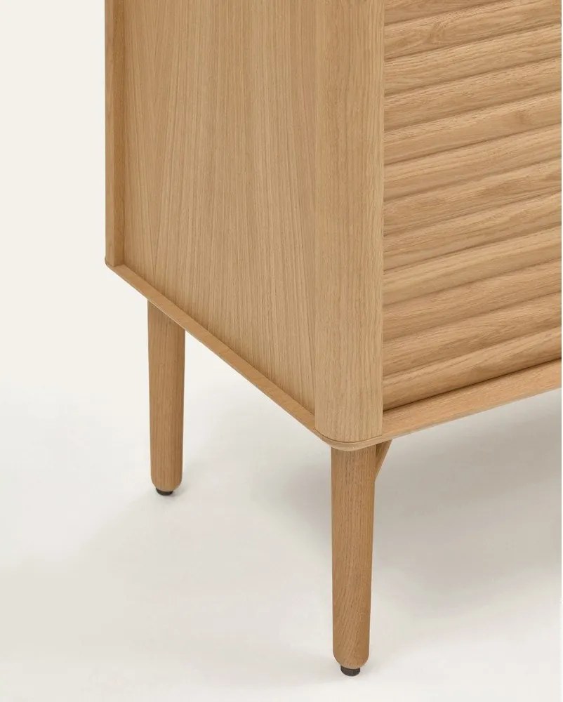 Skříňka v dekoru dubu v přírodní barvě 104,5x144x40 cm Lenon – Kave Home