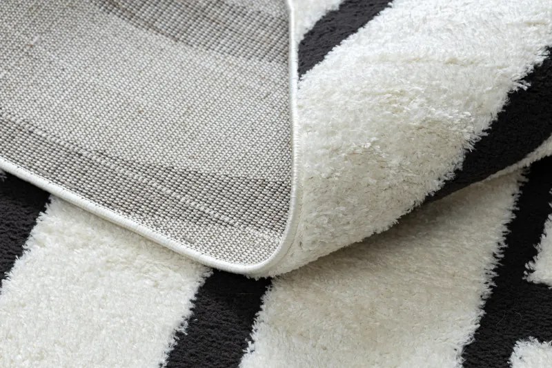 Dywany Łuszczów, Kusový koberec Mode 8631 geometric cream/black, 160x220, černobílá, kancelář