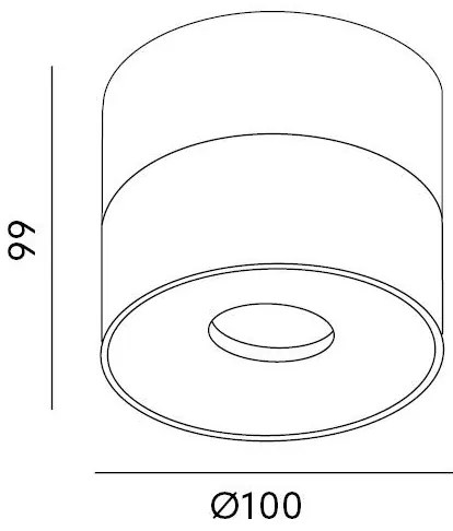 LED Stmívatelné bodové svítidlo LAHTI LED/13,5W/230V 3000K CRI 90 černá
