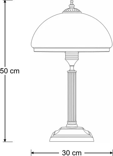 BRILAGI - Stolní lampa TAURUS 2xE14/11W/230V bronz