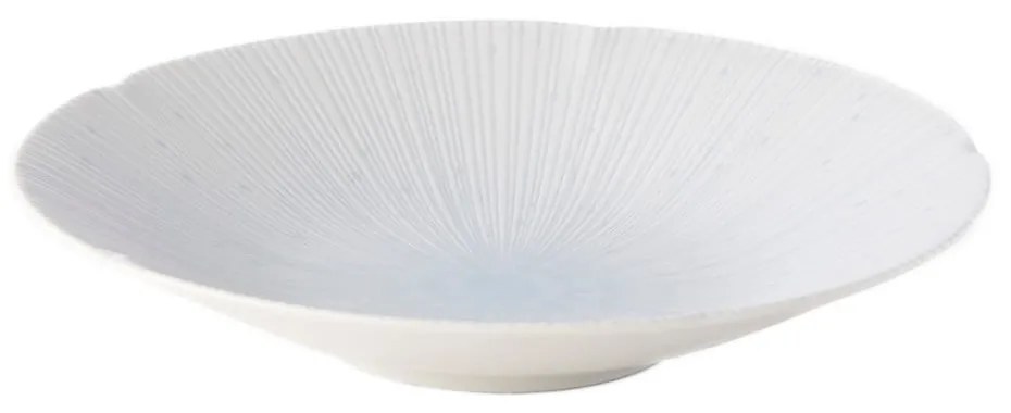 Světle modrý keramický talíř na těstoviny ø 24.5 cm ICE WHITE - MIJ