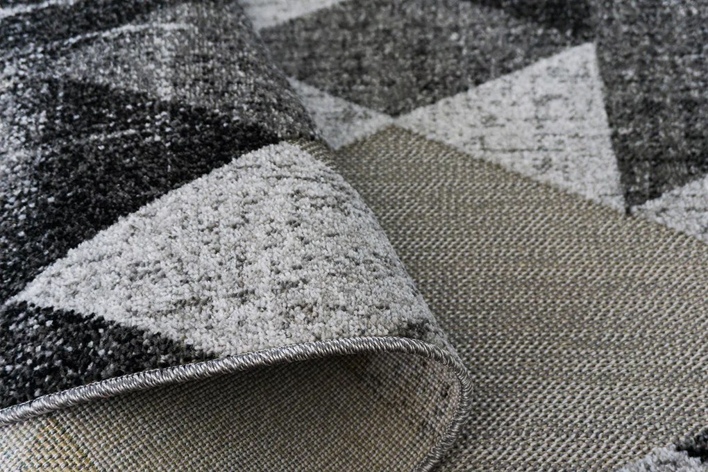 Berfin Dywany, Kusový koberec Lagos 1700 Grey (Dark Silver), 200x290, šedá, obývací pokoj
