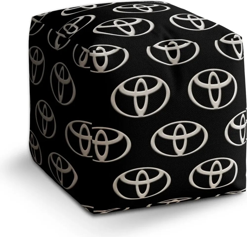 Sablio Taburet Cube Toyota Pattern - 60x60x60 cm
