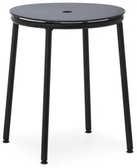 Circa Stool 45 cm, kovová black aluminium Normann Copenhagen