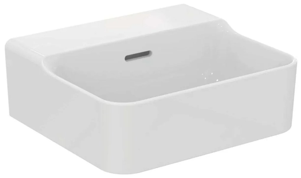 Ideal Standard Conca Ceram - Umývátko na desku 40x35 cm, s přepadem, bez otvoru pro baterii, bílá T387701