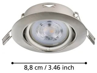 Eglo 901757 - SADA 3x LED Podhledové svítidlo FAVAZZINA 1xGU10/4W/230V chrom