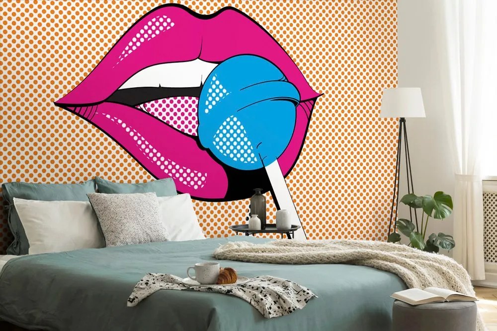 Samolepící tapeta pop art lízátko