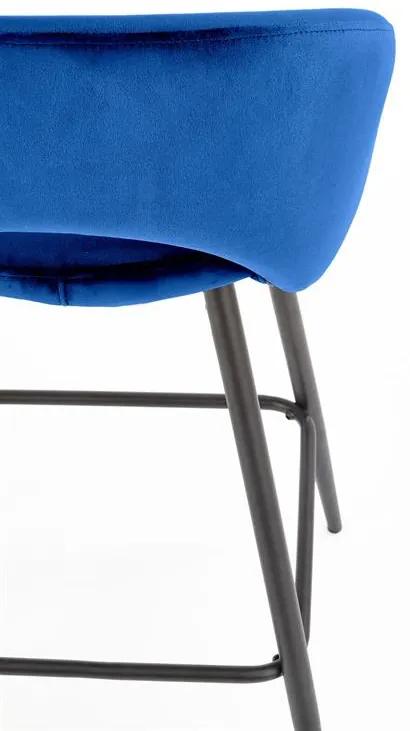 HALMAR H96 barová židle tmavě modrá