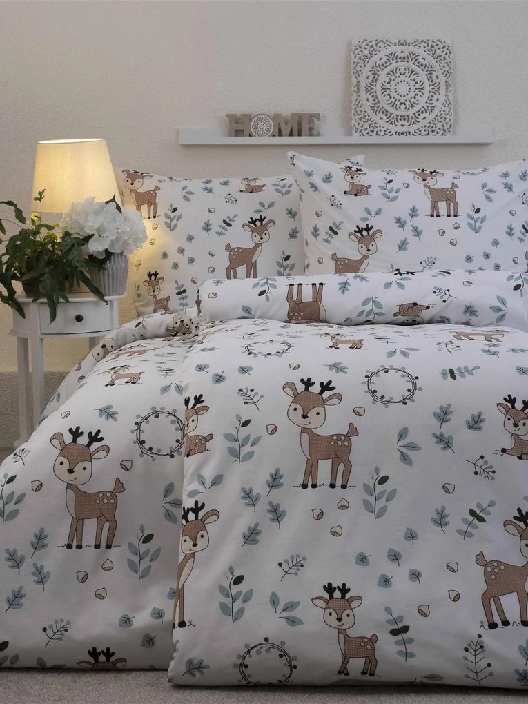MK Lůžkoviny Bavlněné povlečení Renforcé - Bambi 140 × 200 cm, 70 x 90 cm