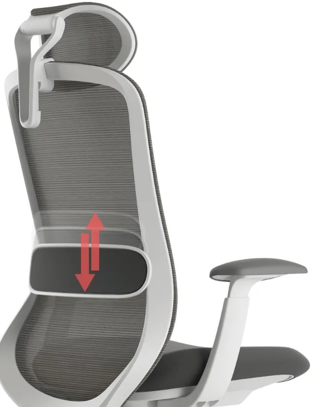 MERCURY Ergonomická kancelářská židle UNO - tmavě šedá síťovina