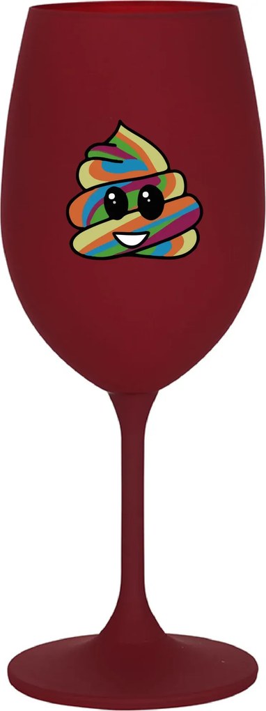 DUHOVÉ VESELÉ EE - bordo sklenice na víno 350 ml