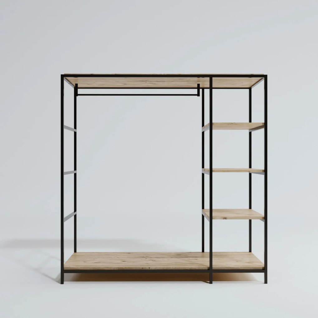 Kalune design Otevřená šatní skříň AMBERG 180x180 cm