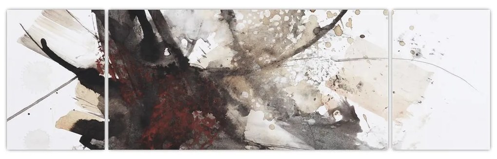 Obraz abstraktní malby (170x50 cm)