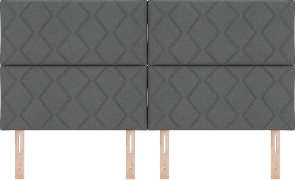 Čelo postele Tmavě šedá 180 cm textil 3337939
