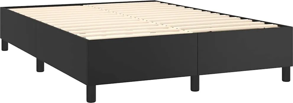 Rám postele s boxspringem černá 140 x 200 cm umělá kůže 3121047