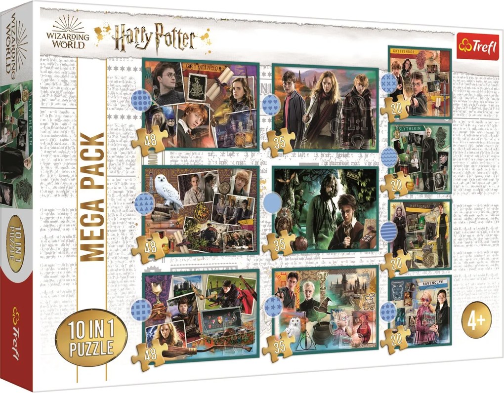 Puzzle trefl puzzle harry potter mega pack 10v1