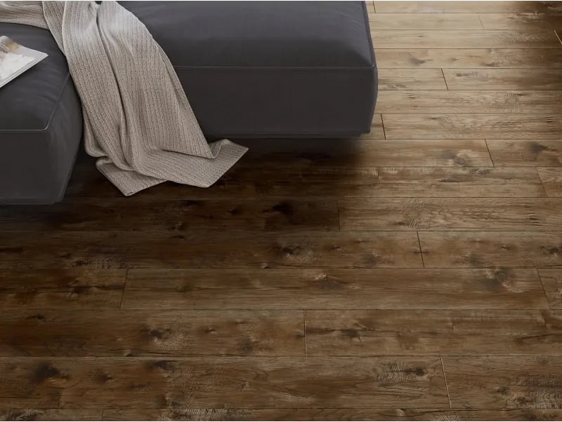Mexen Mount Vernon vzorek vinylových panelů SPC 6,5 mm, podklad IXPE 1,5 mm, 4 V-drážka, ořech - F1029-S