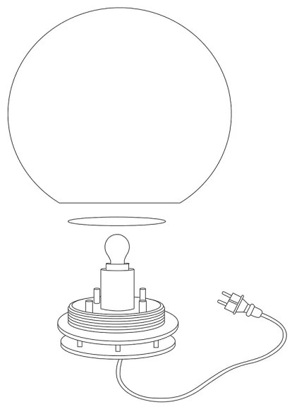 Eglo 98108 - LED RGBW Venkovní lampa MONTEROLO-C 1xLED/9W/230V IP65 pr.600