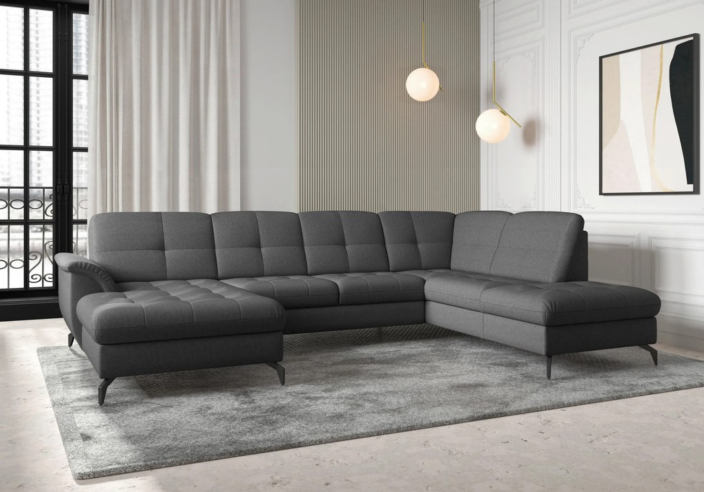 XXXLutz SEDACÍ SOUPRAVA, textil, tmavě šedá Sit & More - Sedací soupravy - 00014401332Z