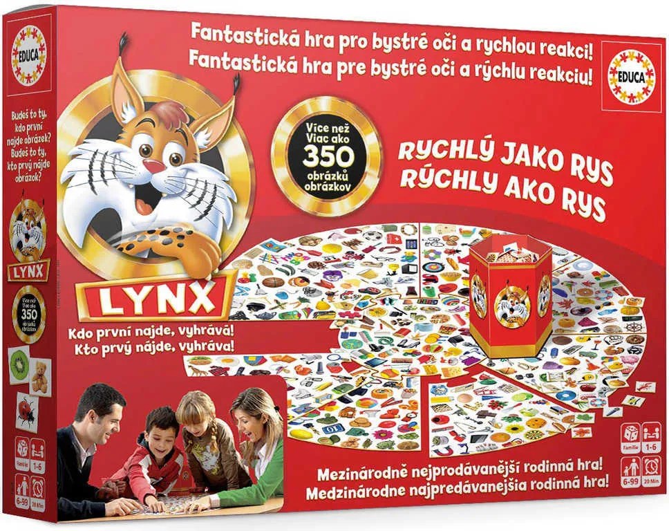 _Ostatní 1_ EDUCA HRA Postřehová Rychlý jako rys *SPOLEČENSKÉ HRY* 18163