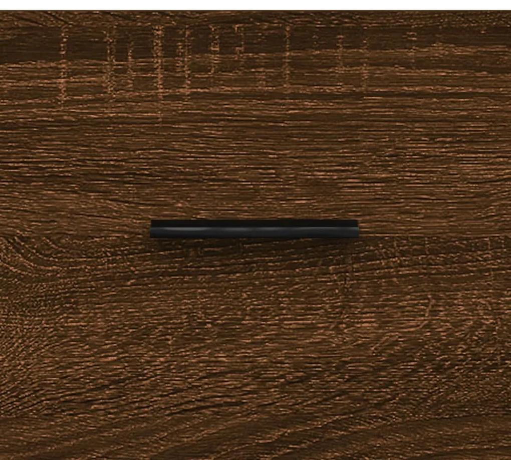 Skříň highboard hnědý dub 69,5 x 34 x 180 cm kompozitní dřevo,  3200024