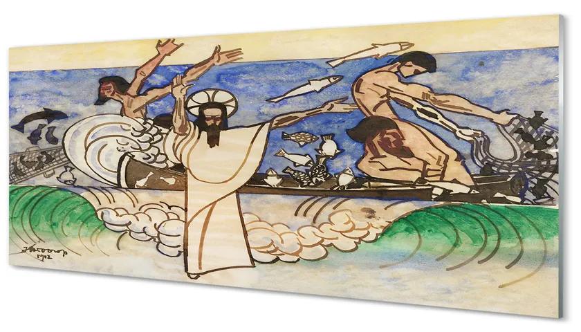 akrylový obraz Ježíšovo skica sea 120x60 cm