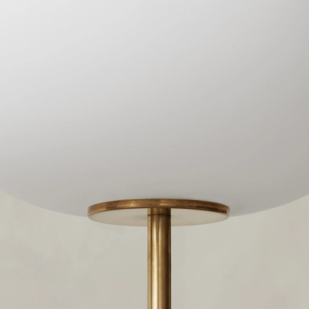 AUDO (MENU) Stojací lampa JWDA, Travertine, Brushed Brass 1840619