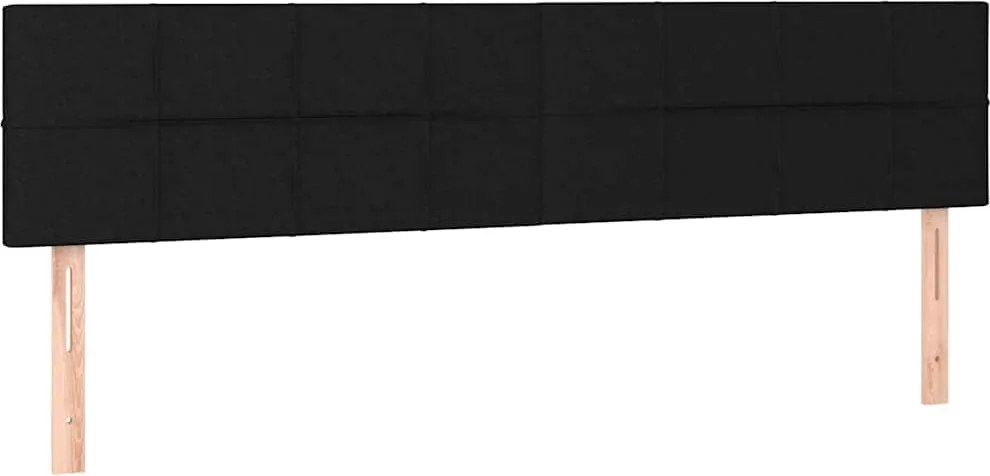 Box spring postel s matrací černá 200x200 cm textil 3126831