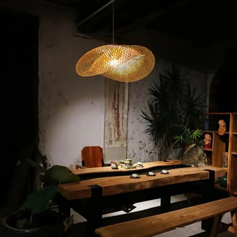 Toolight, závěsné svítidlo Natural 1xE27 APP880-1CP, přírodní, OSW-05240