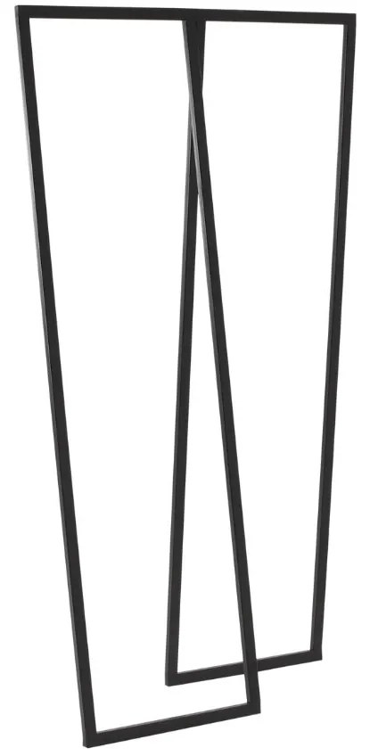 Nordic Design Černý kovový věšák Rasmus 173 x 100 cm