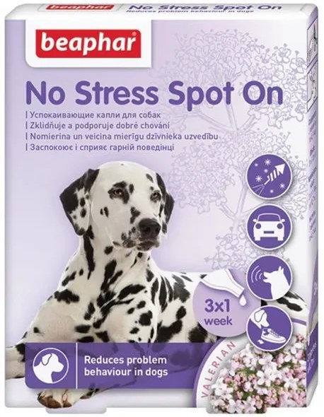 Beaphar No Stress Spot On pro psy sol 3 x 0,7 ml