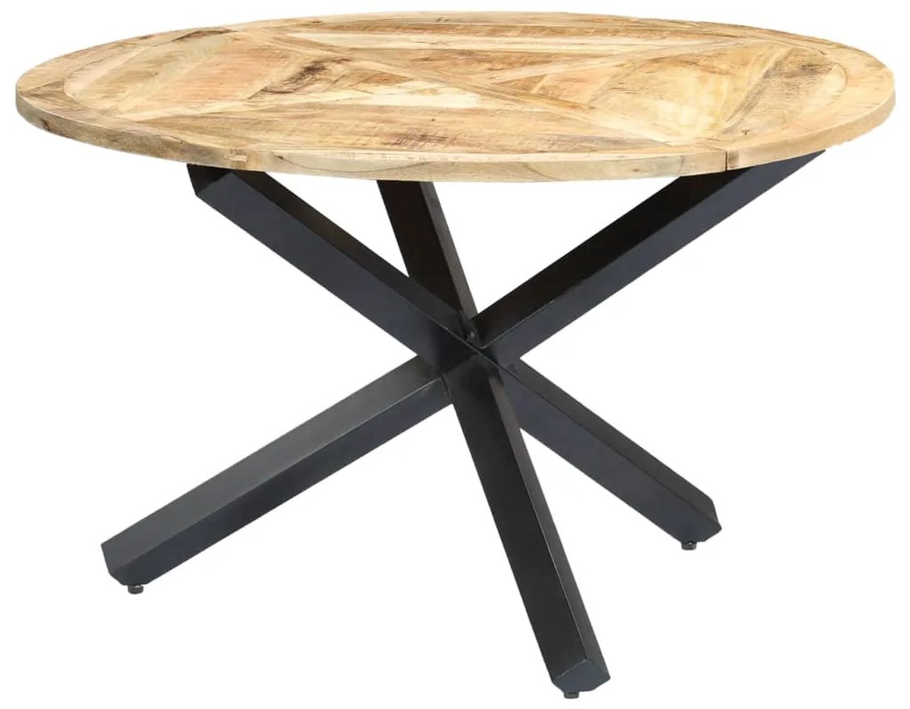 282762 vidaXL Jídelní stůl kulatý 120 x 76 cm masivní mangovníkové dřevo